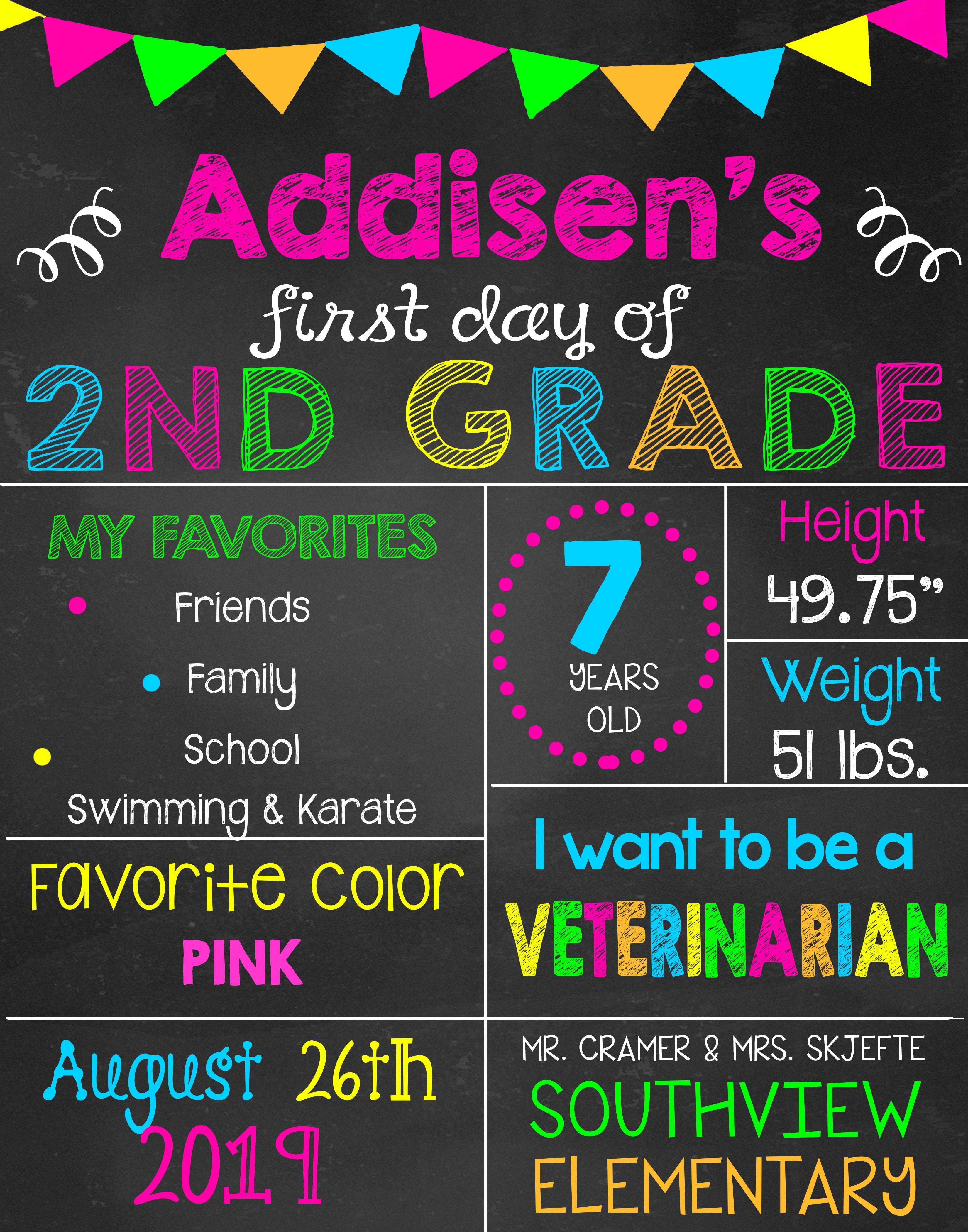 First Day of School Sign – DesignsbyDes